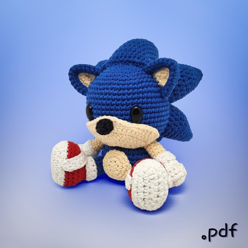 Shadow the Hedgehog Crochet Pattern - Etsy