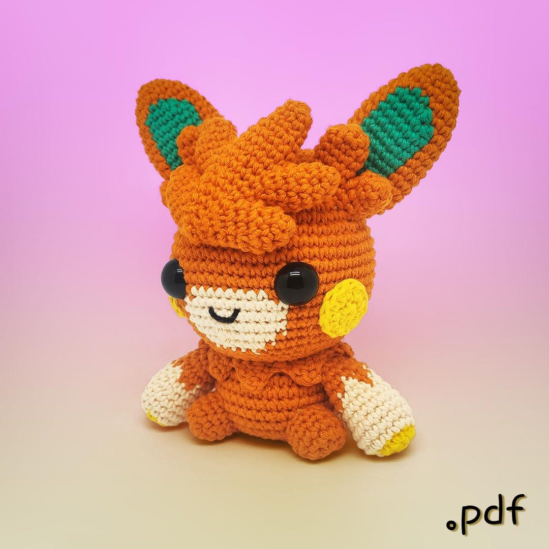 Electric Furry Mouse Crochet Pattern Amigurumi Vincrafty PDF File US ...