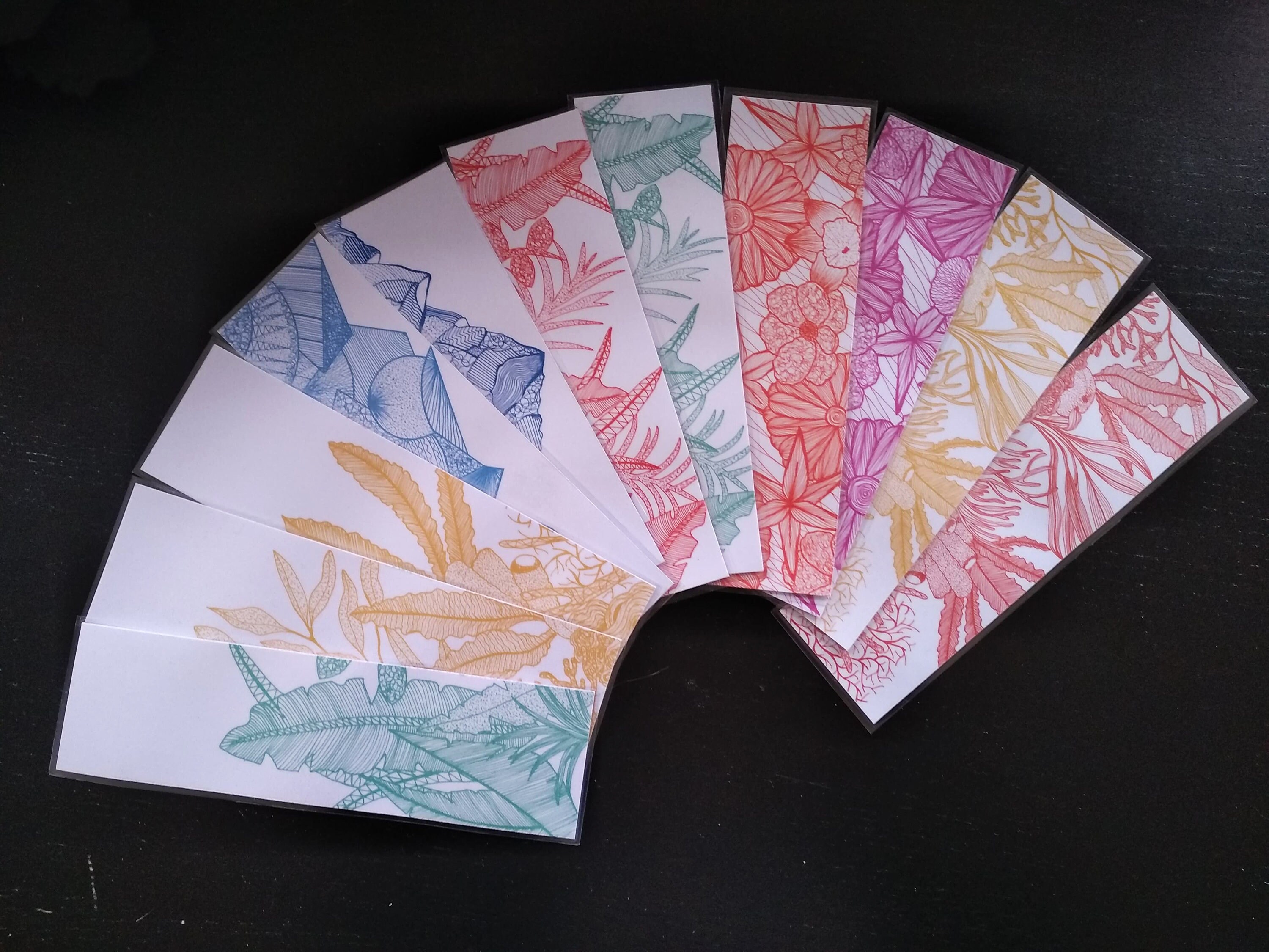 Marques pages différents motifs colorés - Etsy France