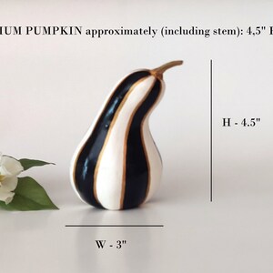 Black and White Checkered Pumpkin Table Centerpiece Whimsical Pumpkins ...