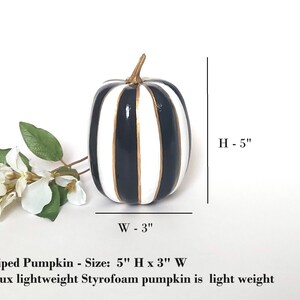 Black White Pumpkins Fall Pumpkin Table Centerpiece Checkered Fall ...