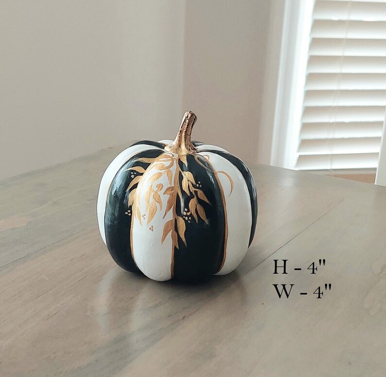 Black and White Checkered Pumpkin Table Centerpiece Whimsical - Etsy