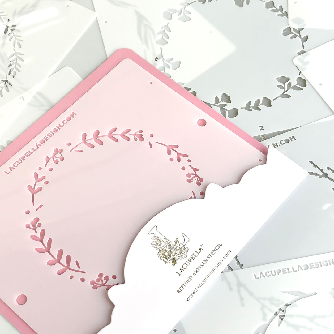 Wreath Cake Stencil Set (10 Designs) - UPDATED Version - Etsy