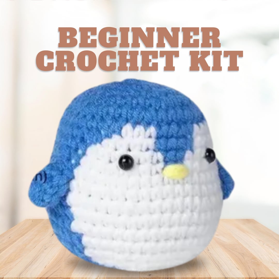 Crochet Kit-amigurumi Penguin, Simple Penguin Crochet Pattern Starter ...