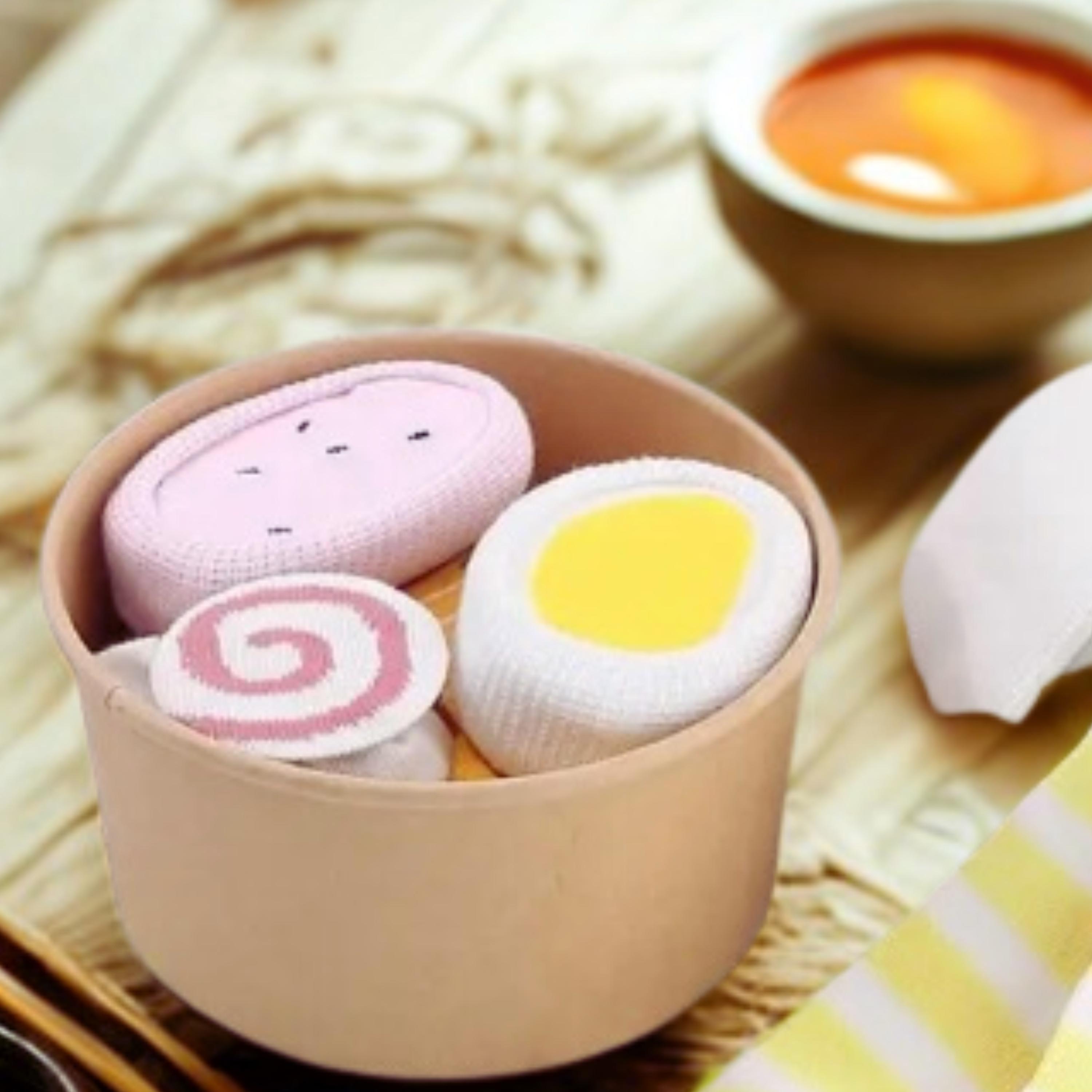 Pho Bowl Novelty Sock Set, 3 Pairs of Cozy Vietnamese Noodle Soup ...