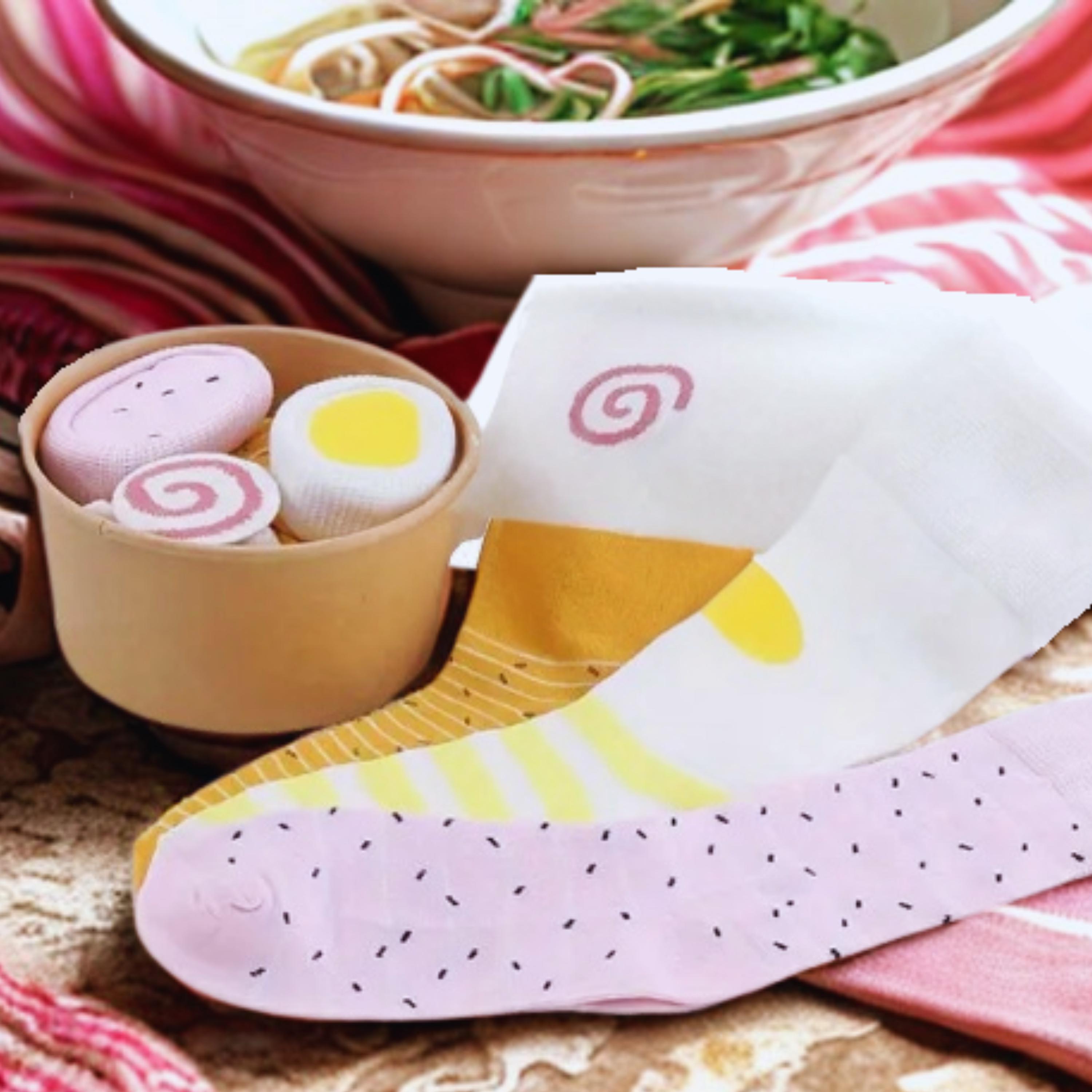 Pho Bowl Novelty Sock Set, 3 Pairs of Cozy Vietnamese Noodle Soup ...