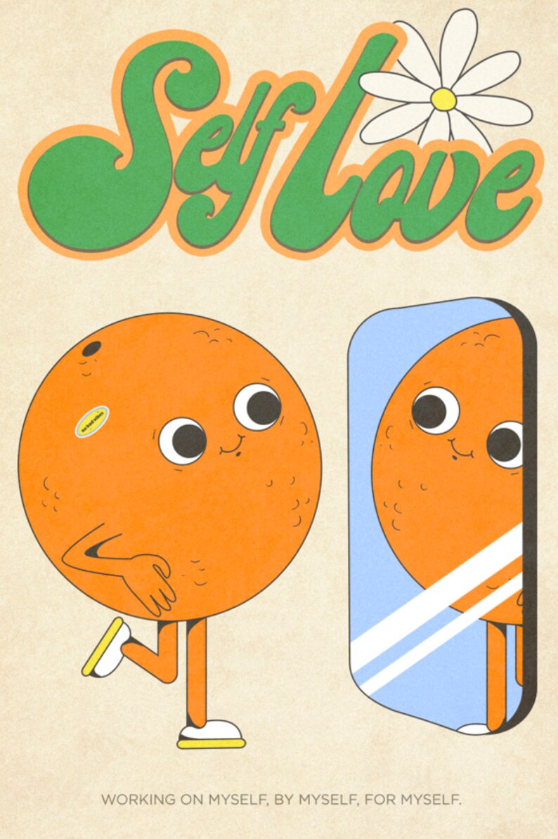 Digital Download Retro Fruit 70's Art Bundle Treat People - Etsy