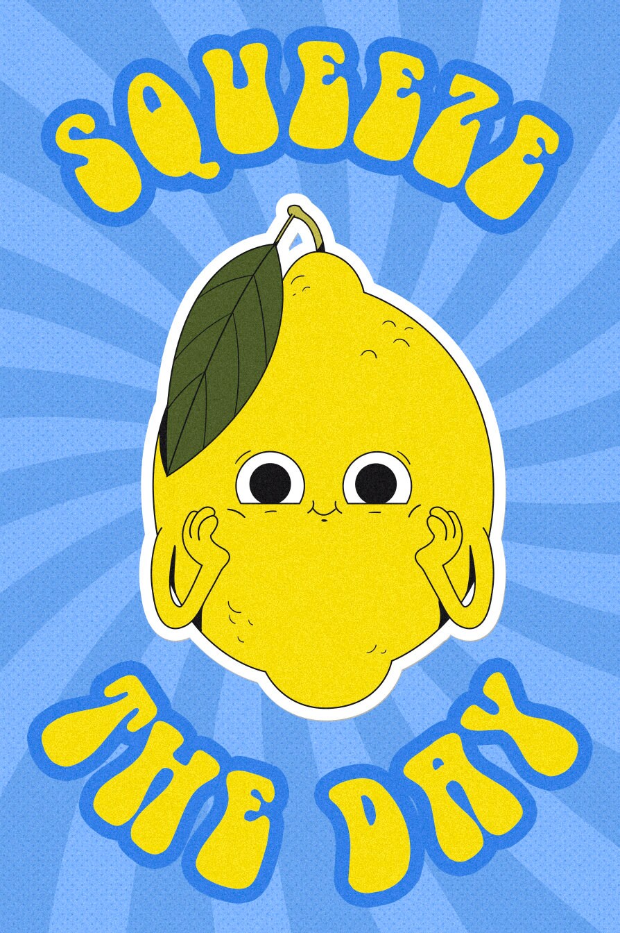 Digital Download Retro Fruit 70's Art Bundle Treat People - Etsy