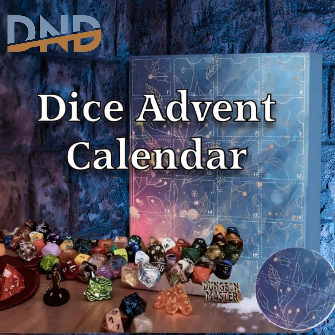 D&D Advent Calendar, Dungeon and Dragons 24 Mystery Dice Christmas ...