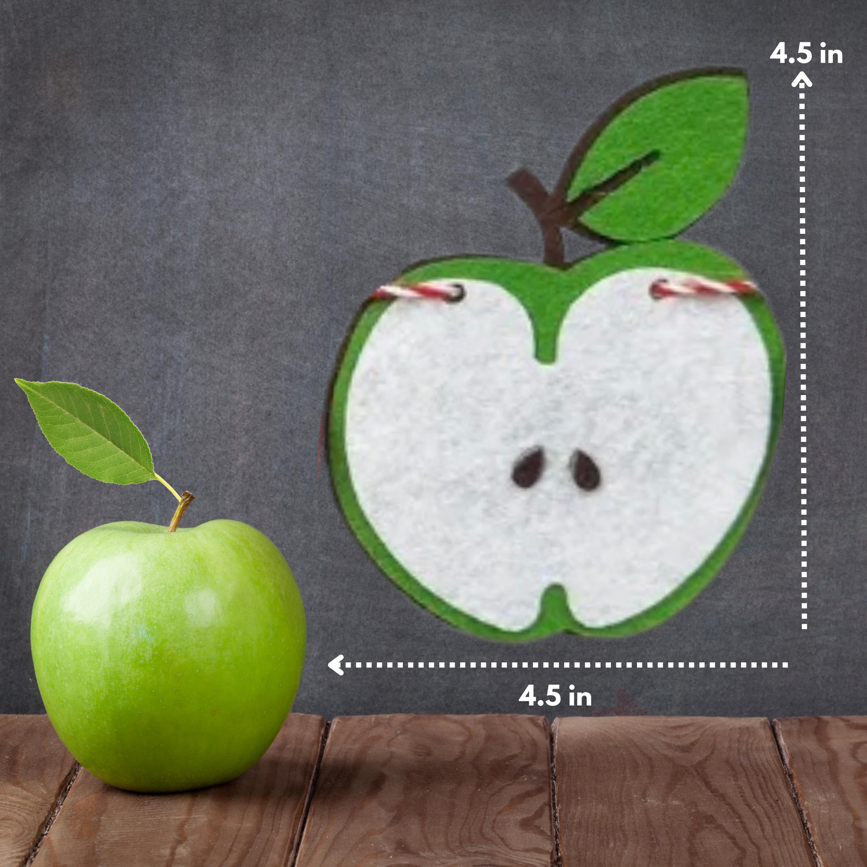 Felt Harvest Apples Banner, 48" Classroom Garland, Red, Green & Yellow ...