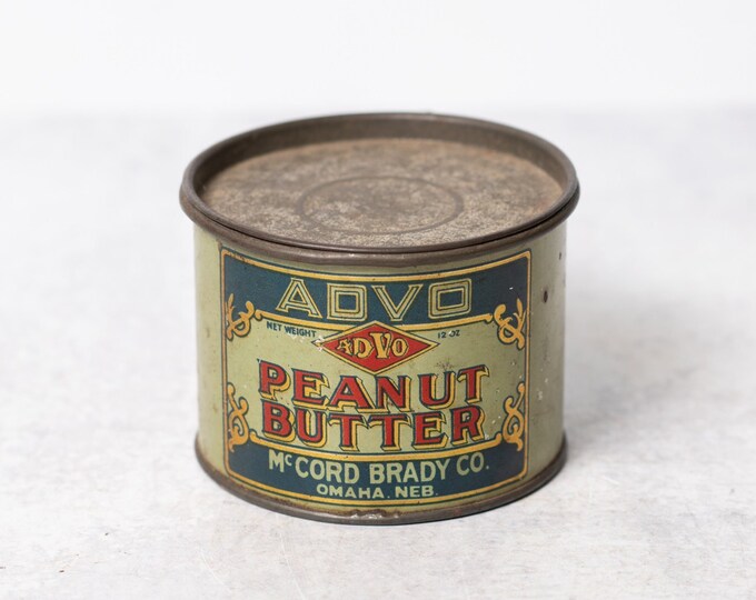 1920's ADVO Peanut Butter Tin and Measuring Cup Mccord Brady Company - Etsy