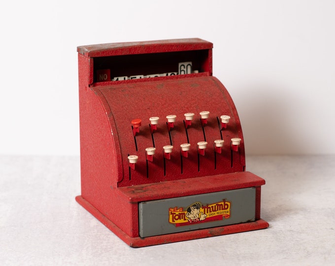 1950's Tom Thumb Metal Toy Cash Register by Western Stamping Co. - Etsy