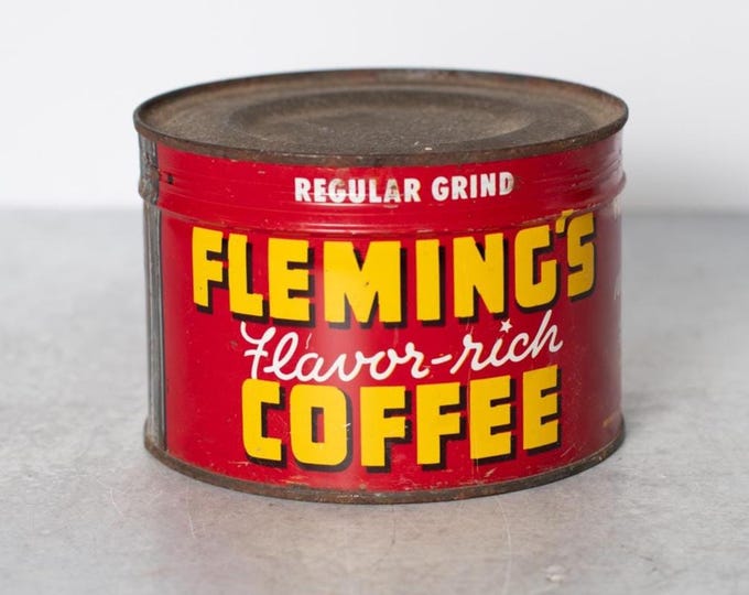 Vintage Coffee Can, Tin, Rex, Rare - Etsy