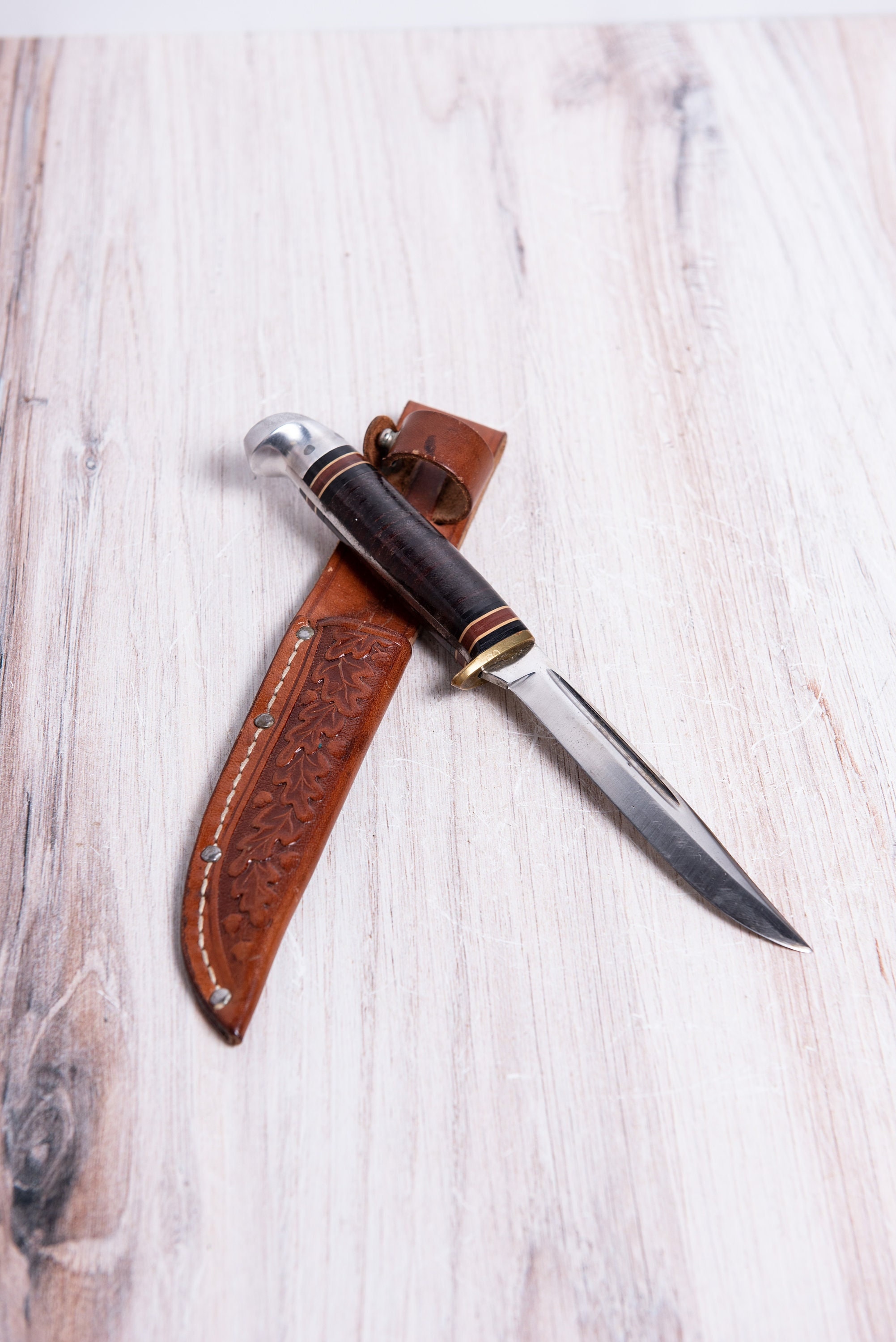 Vintage Western Fixed Blade Knife Boulder Colorado With - Etsy