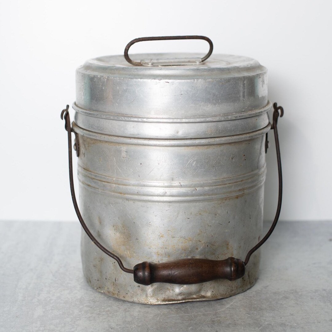 Three Piece Aluminum Coal Miner's Lunch Pail From "bevier Man ...