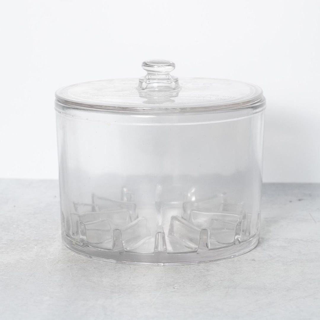 Vintage Glass Sanitary Cheese Preserver Storage Container With Lid - Etsy