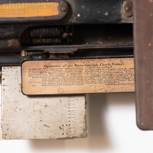 Antique Check Writer - Etsy