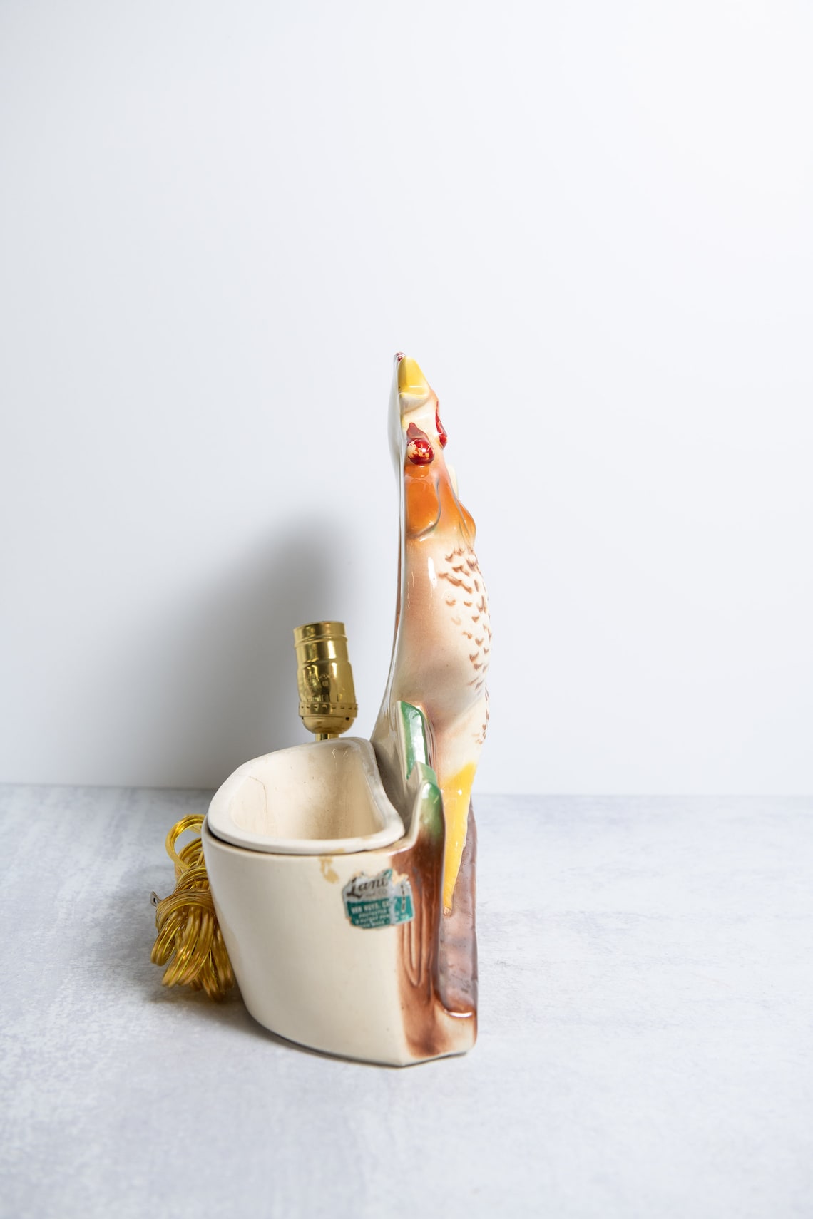 Lane and Co. Ceramic Rooster TV Lamp Planter Combo - Etsy