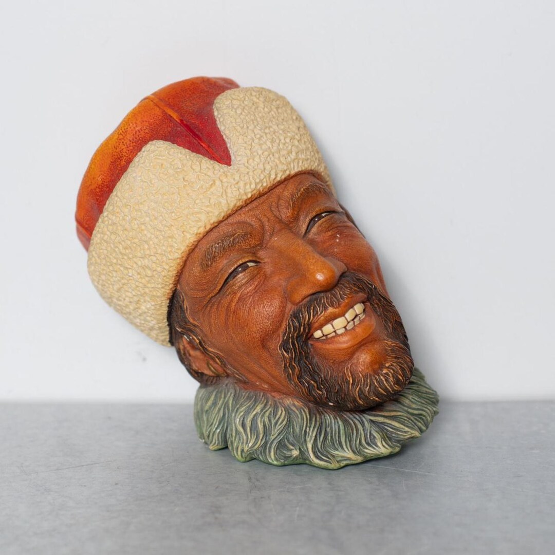Vintage Bosson's Chalkware of England Head of a Himalayan / 1966 Wall ...