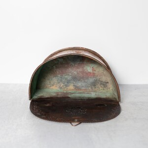 Vintage Copper Planter Wall Pocket Wall Hanging or Table Top, Punched ...