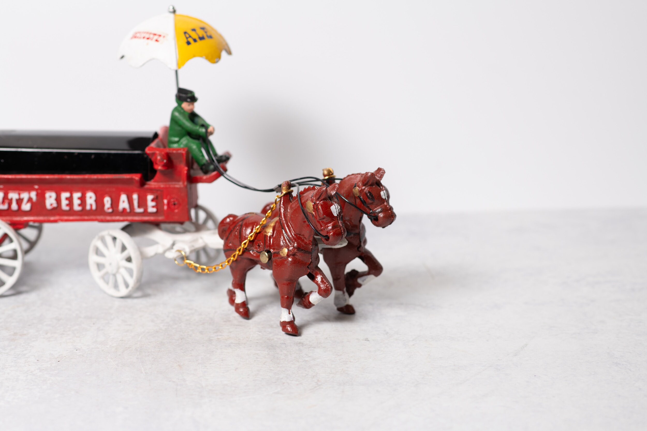 Cast Iron Schultz Beer and Ale Horse Drawn Carriage Collectible - Etsy
