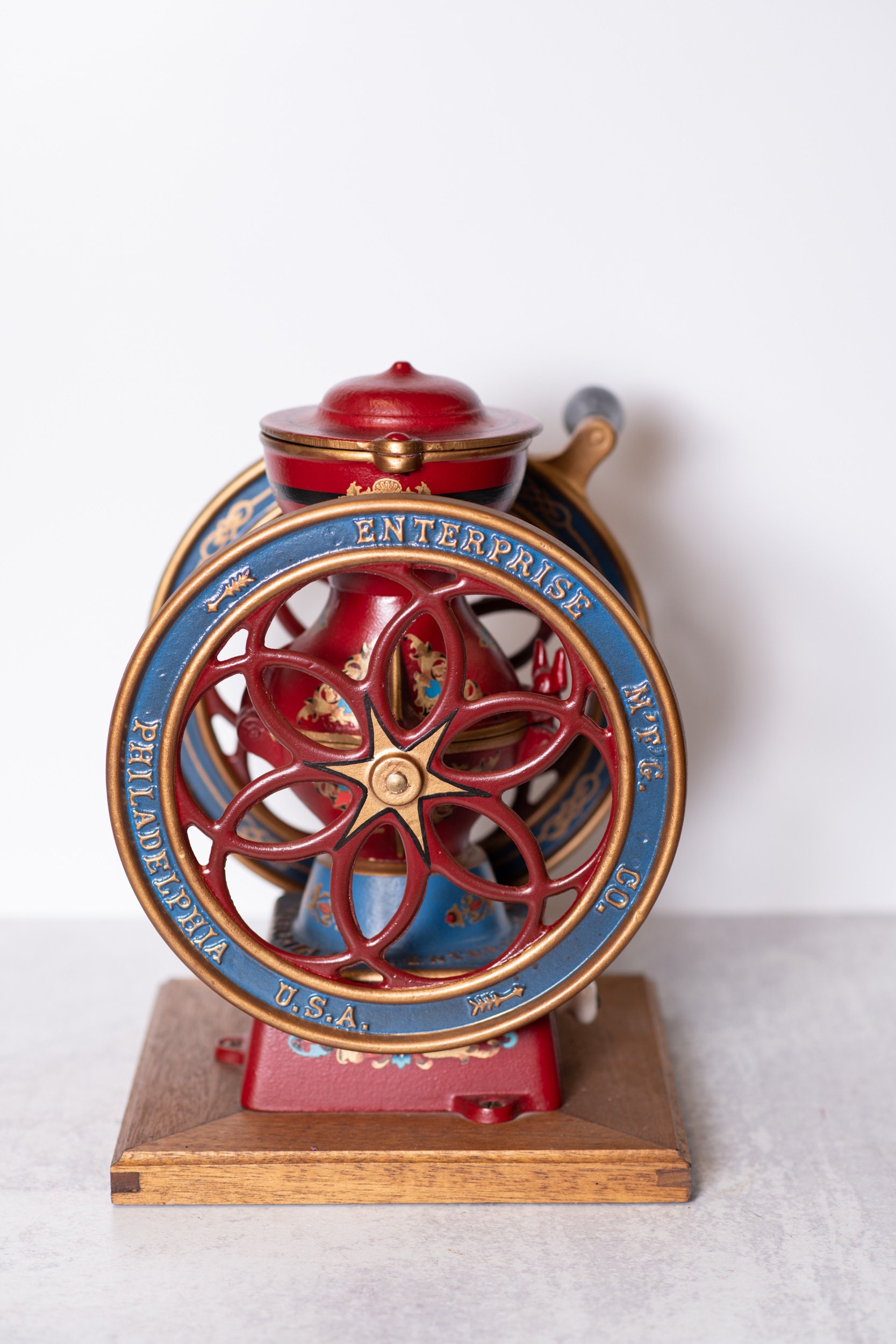 Antique Double Wheel Cast Iron Enterprise No. 2 Philadelphia Coffee ...