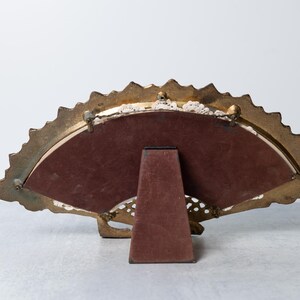 Heavy and Ornate Brass Victorian Style Fan Frame With Easel Back or ...