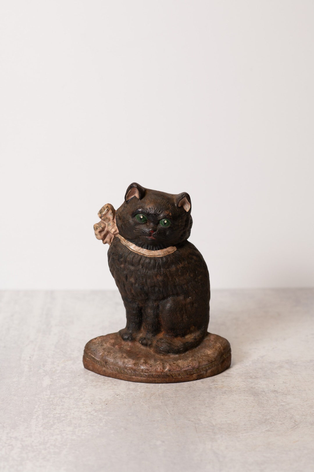 Antique Cast Iron Hubley Cat Kitten Door Stop or Bookend - Etsy