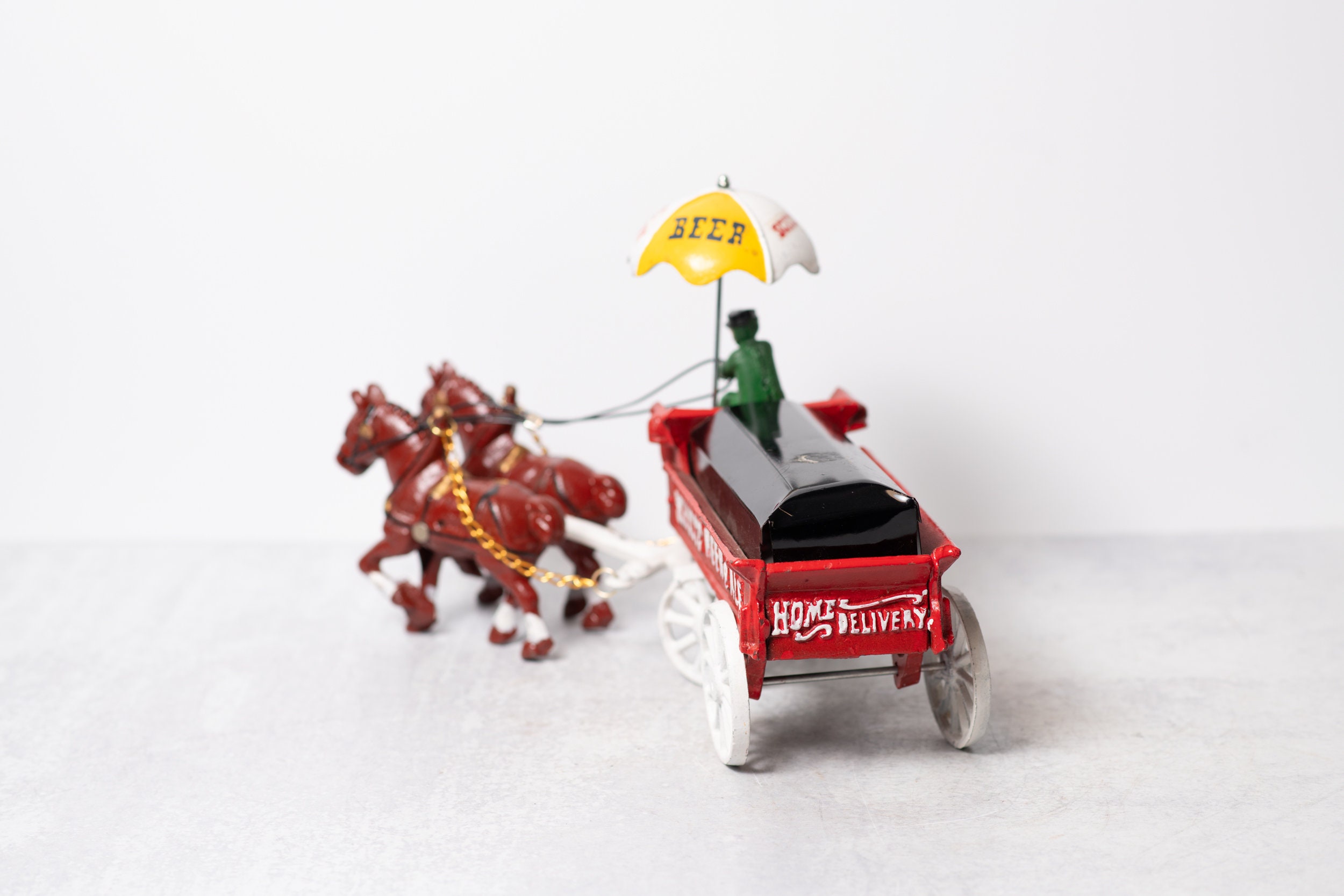 Cast Iron Schultz Beer and Ale Horse Drawn Carriage Collectible - Etsy