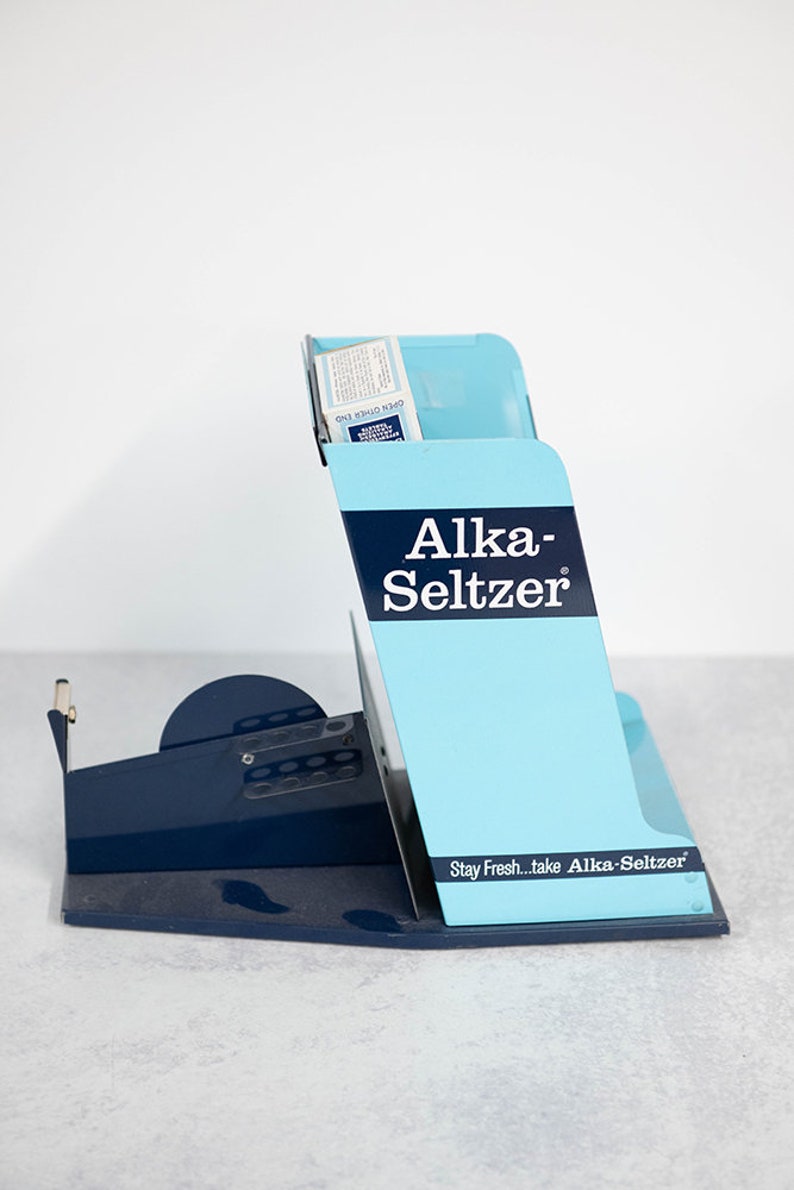 Alka-seltzer Metal Store Tape Dispenser and Display With Original Boxes ...