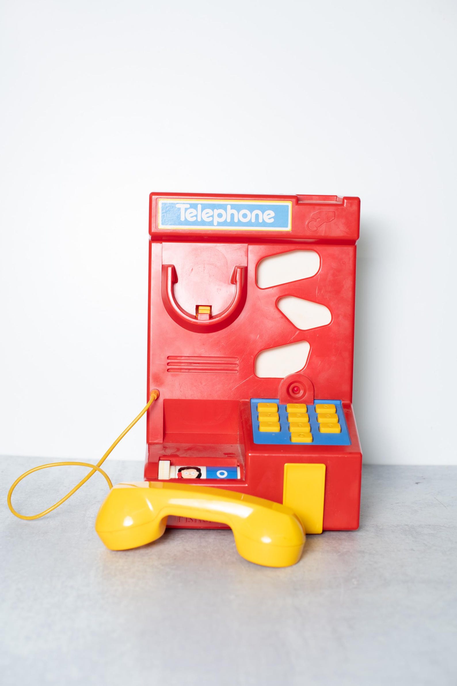 Rare 1989 Fisher Price Children's Toy Telephone Booth Payphone ...