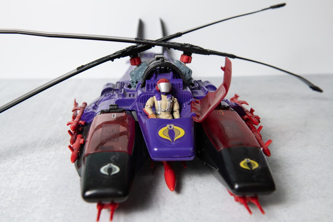 Vintage Complete Hasbro 1987 G.I. Joe Cobra Mamba 225V Jet Chopper ...
