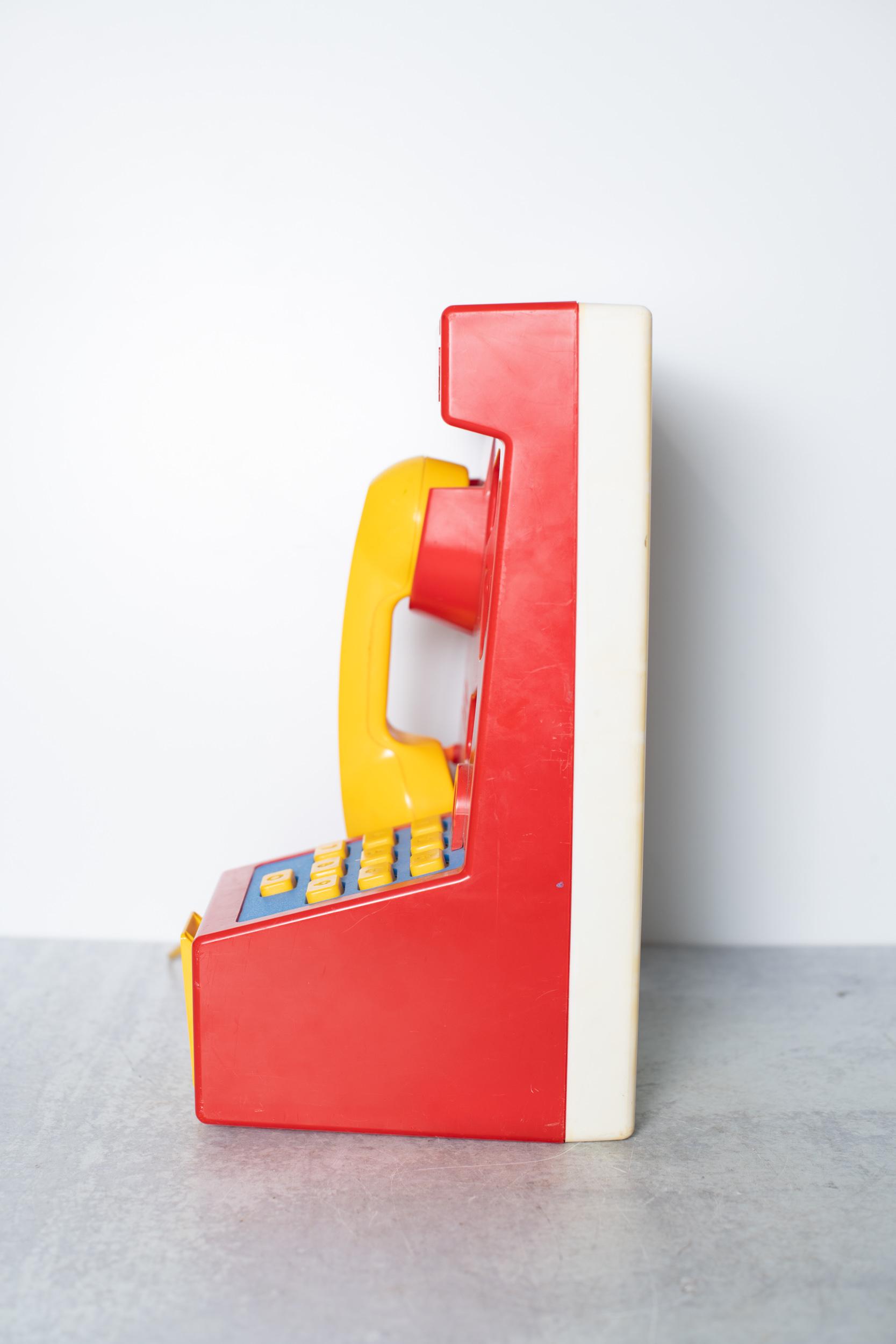 Rare 1989 Fisher Price Children's Toy Telephone Booth Payphone ...