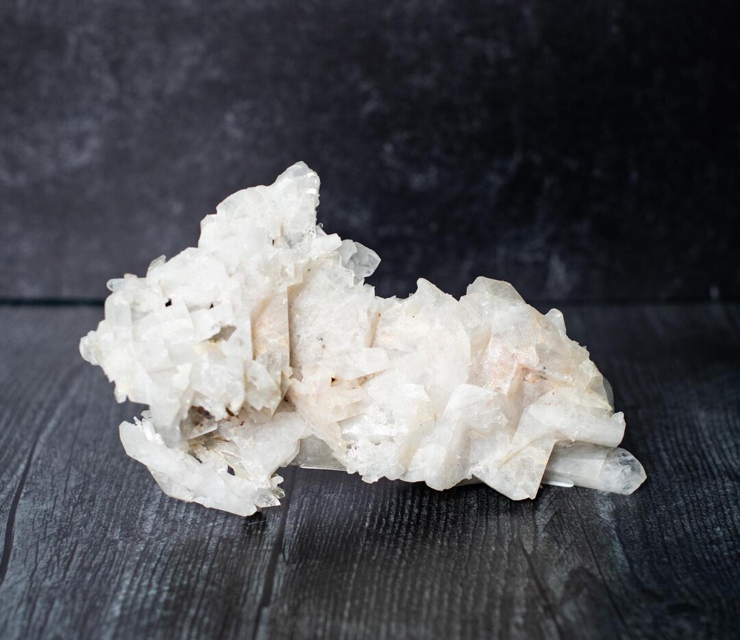 Large Hand Sized Quartz Crystal Cluster Paperweight or Decoration ...
