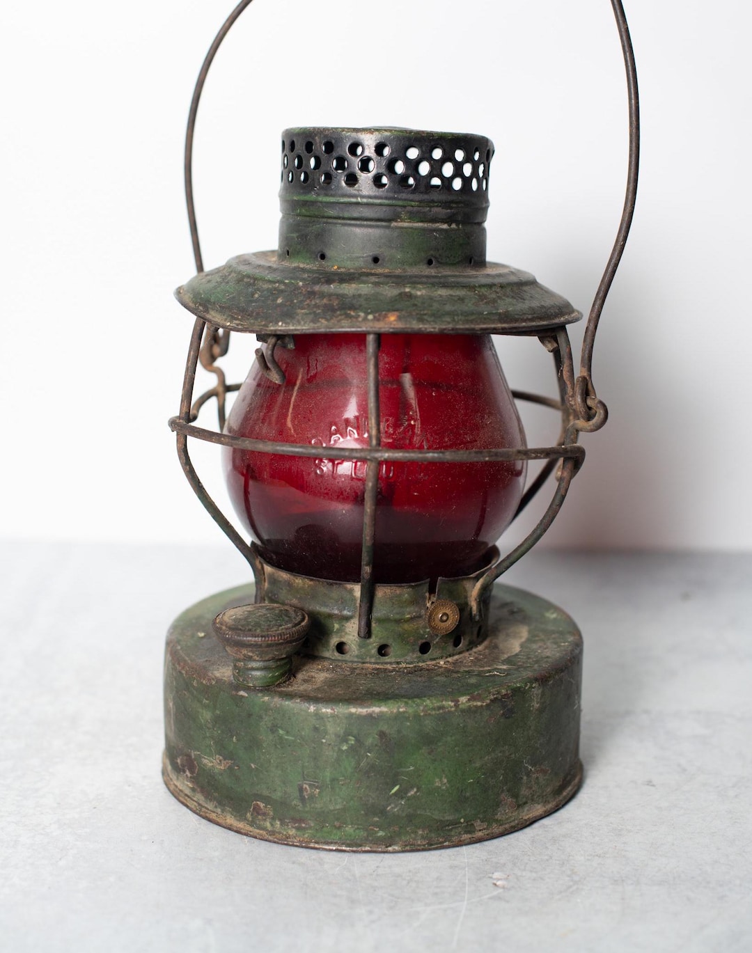 Vintage Railroad Oil Lamp Lantern by Handlan of St. Louis Missouri With ...