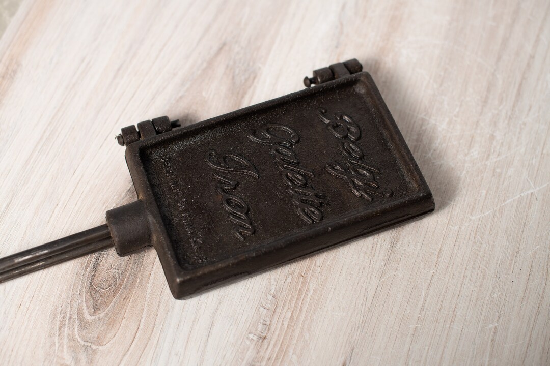 Blegi Galette Cast Iron Waffle Maker Cookie Press Alma Kansas - Etsy