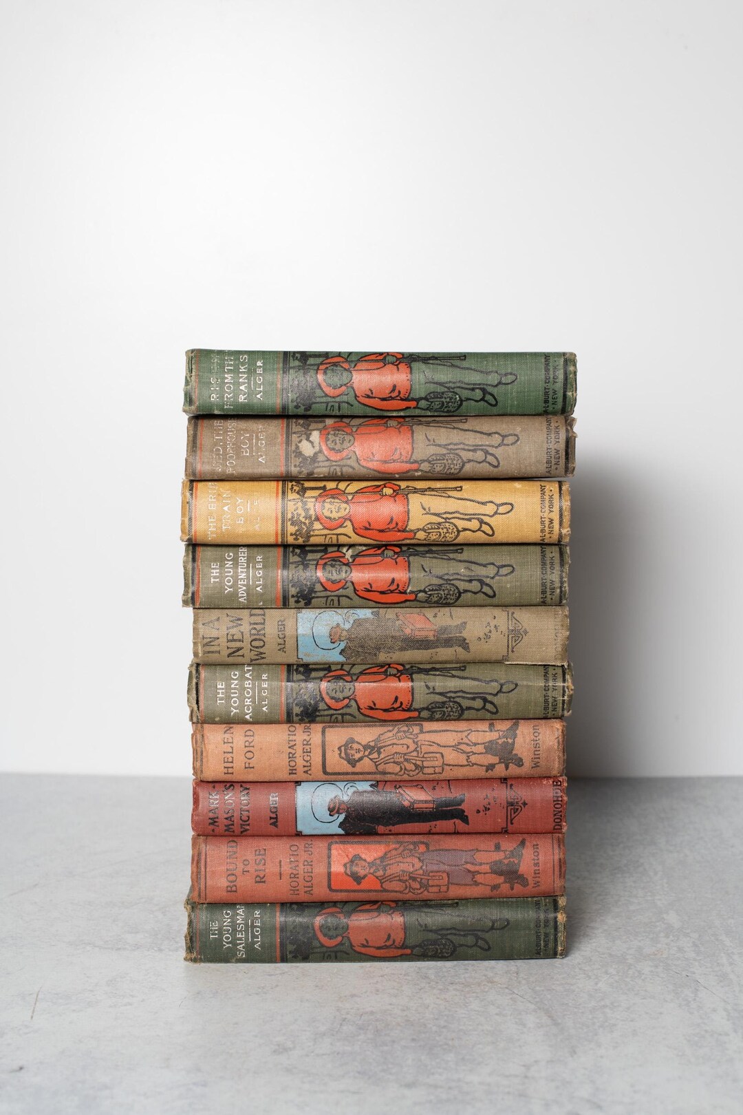Various Titles Hardbound Antique Young Adult Books by Horatio Alger Jr ...