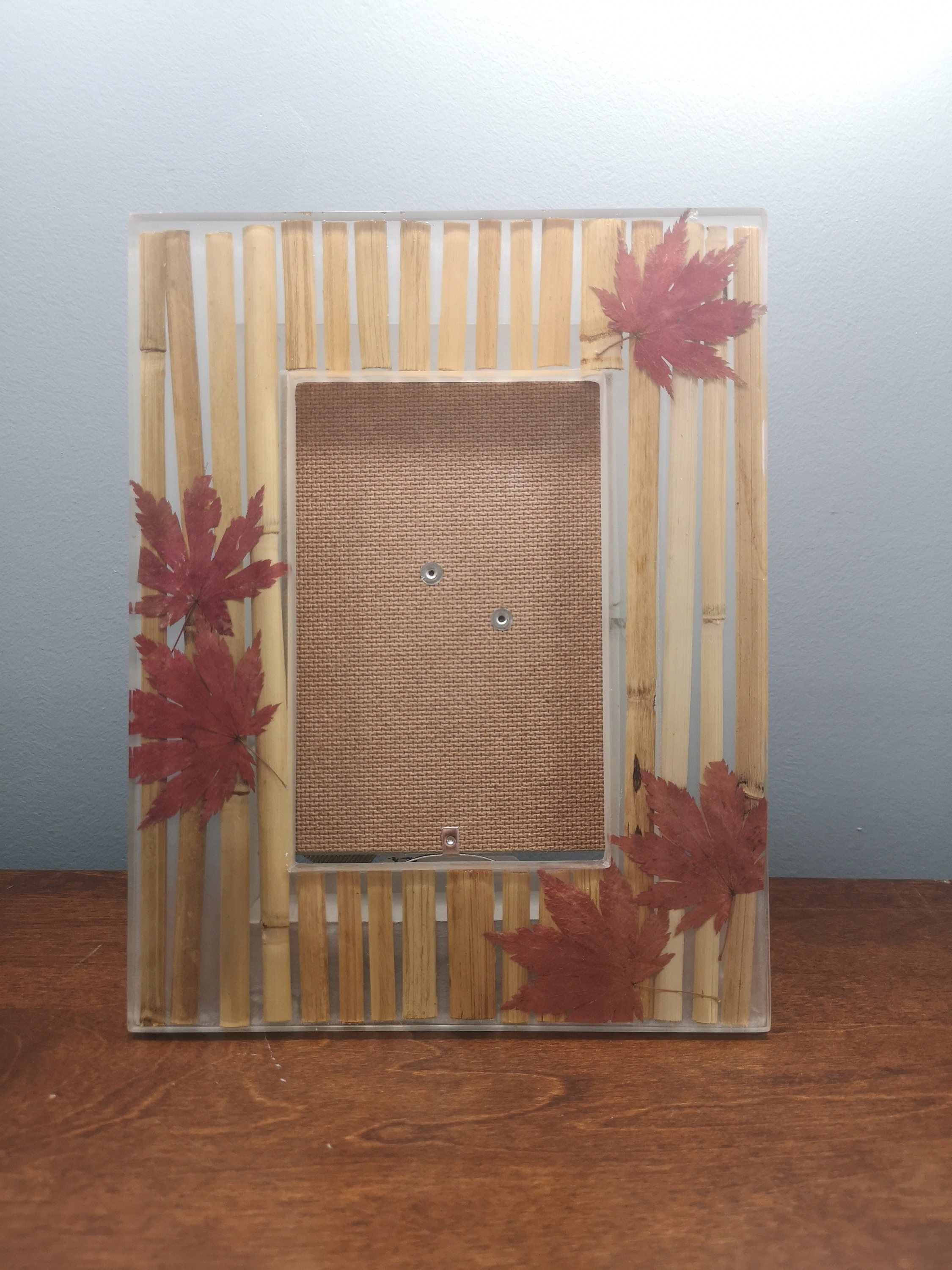 Bamboo With Maple Leaves Picture Frame - Etsy
