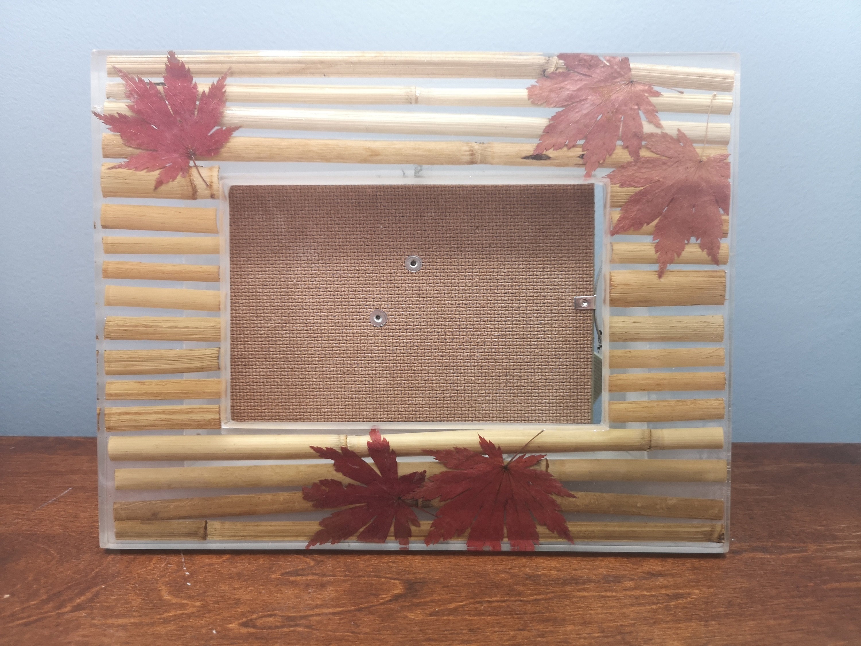 Bamboo With Maple Leaves Picture Frame - Etsy