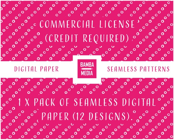 Prints Digital Prints Extended Commercial License for Clipart pack for ...