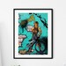 Popeye Print, Popeye Poster, Classic Cartoon Character Wall Print ...
