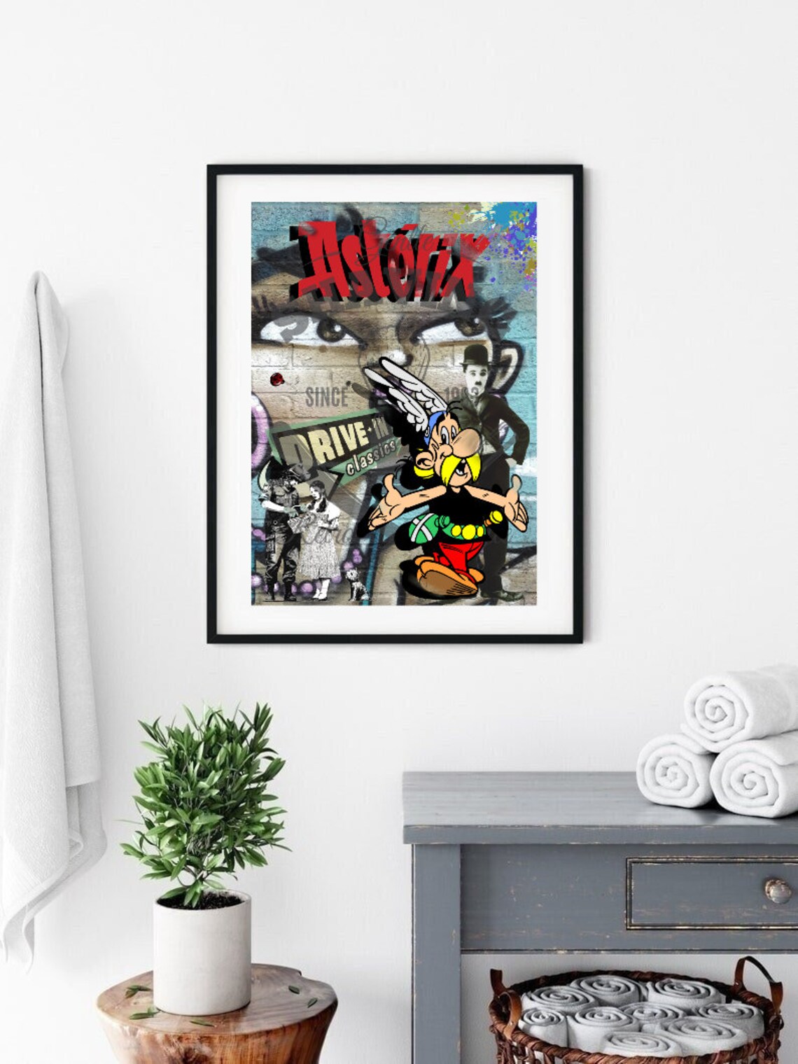 Asterix the Gaul Cartoon Comic Character Graffiti Poster/print ...