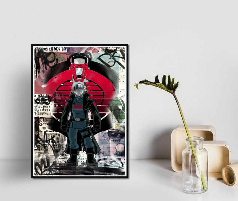 Retro 80s Cartoon Character Graffiti Poster/print, Classic Cartoon ...