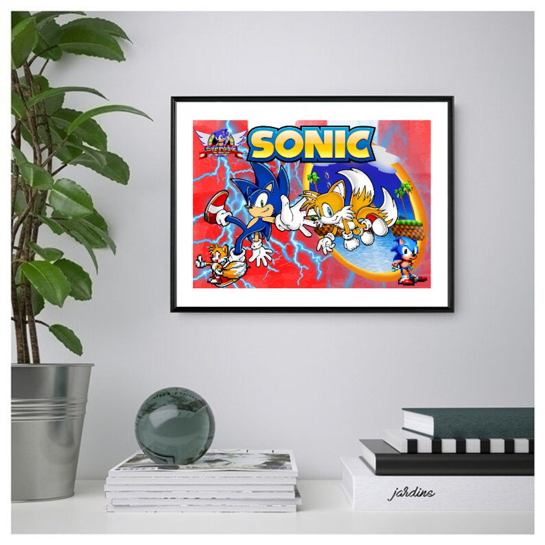 Video Game Poster/print, Classic Sega Character Wall Poster, Printable ...