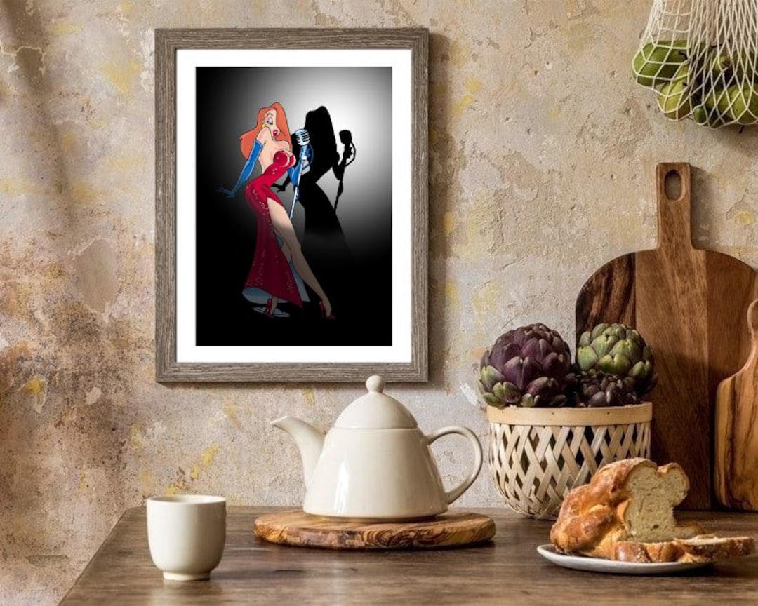 Who Framed Roger Rabbit Poster/print, Jessica Rabbit Wall Print ...