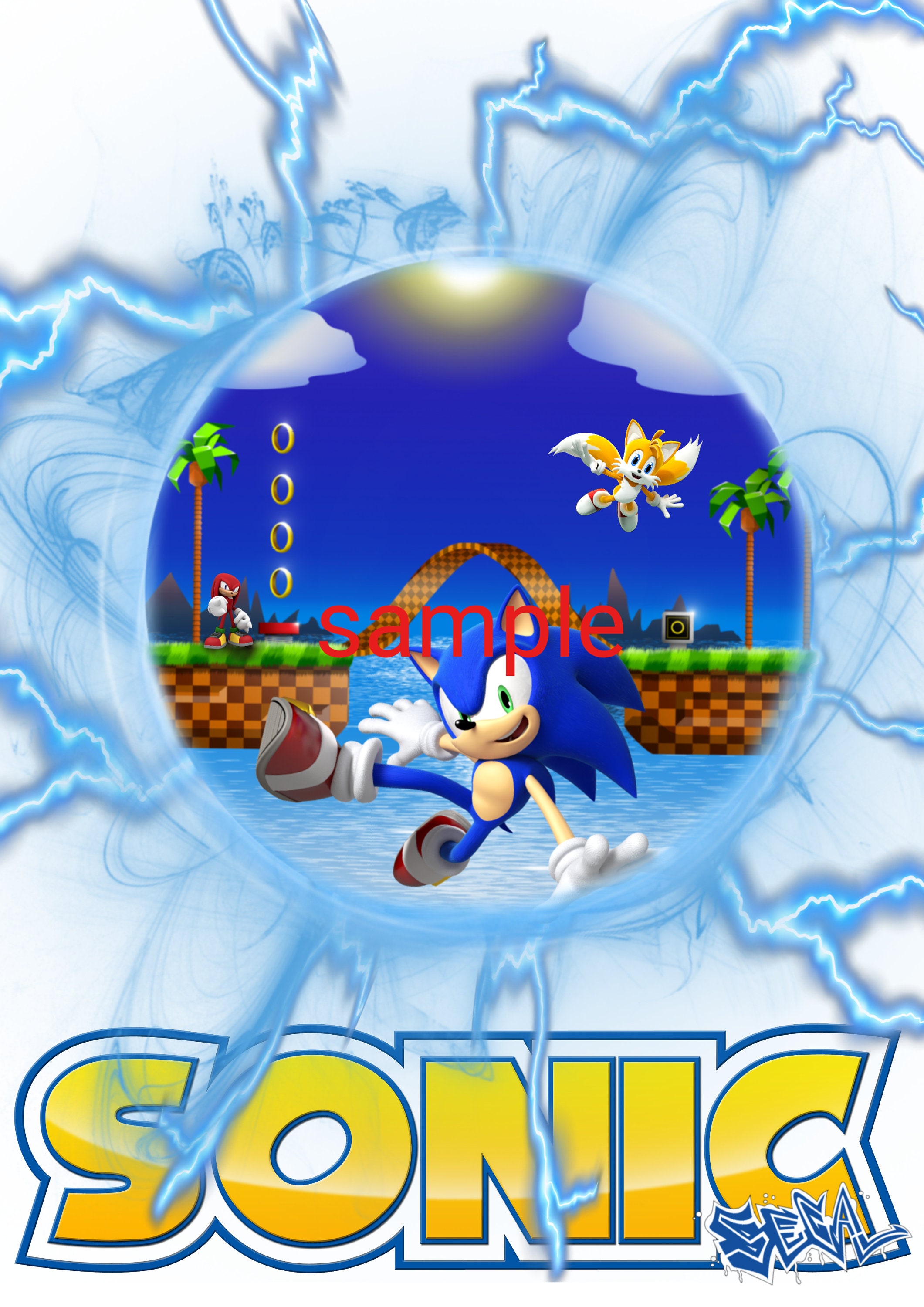 Sonic the Hedgehog Poster/print Printable Sonic Wall Art - Etsy