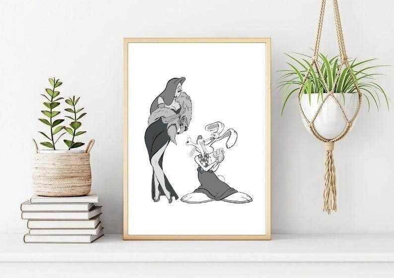 Who Framed Roger Rabbit Poster/print, Jessica Rabbit Wall Print ...
