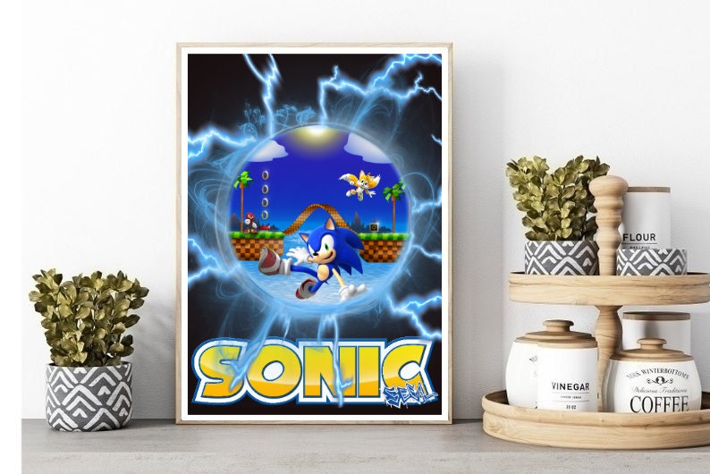 Sonic the Hedgehog Poster/print Printable Sonic Wall Art - Etsy