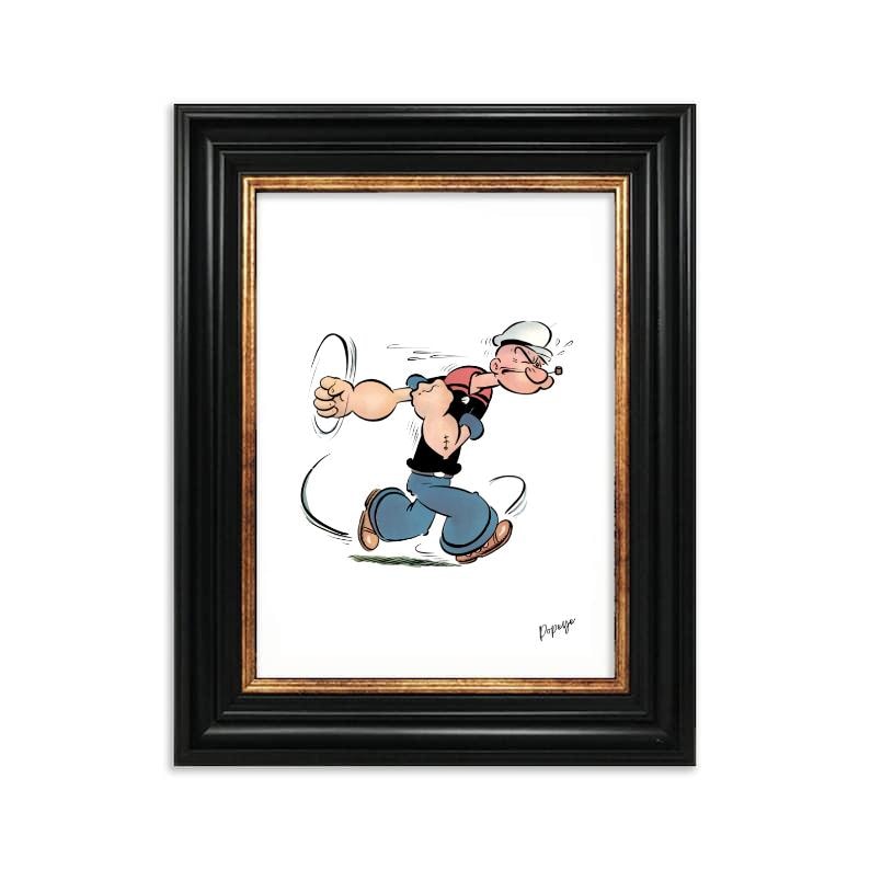 Vintage Popeye Poster/print, Popeye Wall Art, Cartoon Character Wall ...