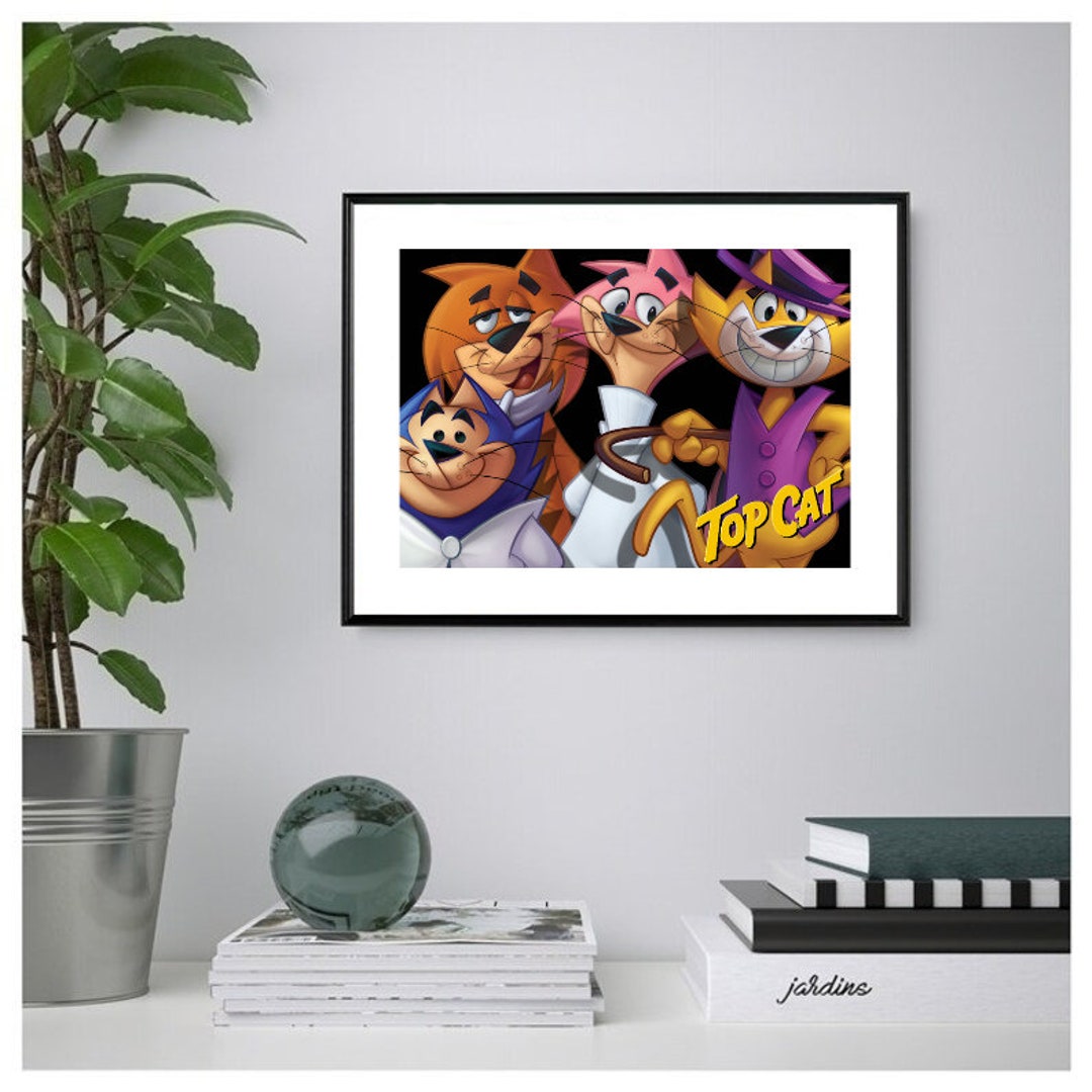 Top Cat Poster/print, Classic Cartoon Character Wall Print, Printable ...